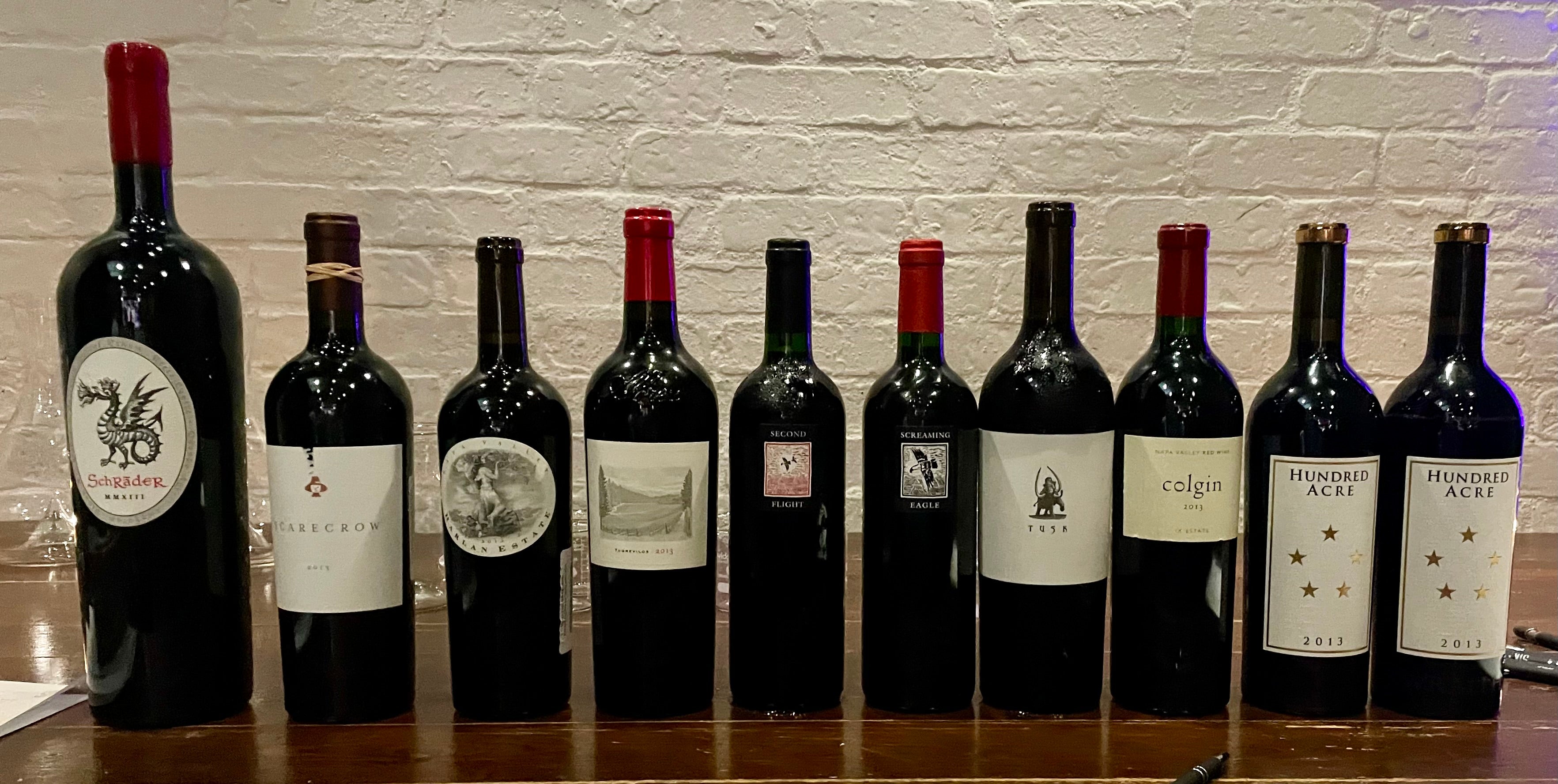 2013 Napa Cult Wines: A Blind Tasting Showdown – GRW Wine Collection