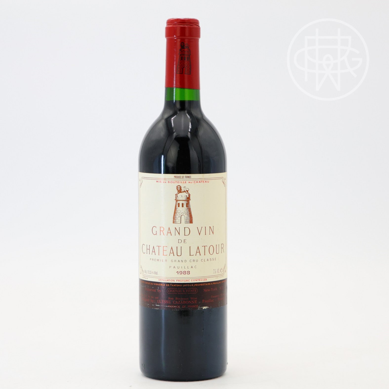 Chateau Latour 1988 750mL (Slightly Nicked Label) – GRW Wine Collection