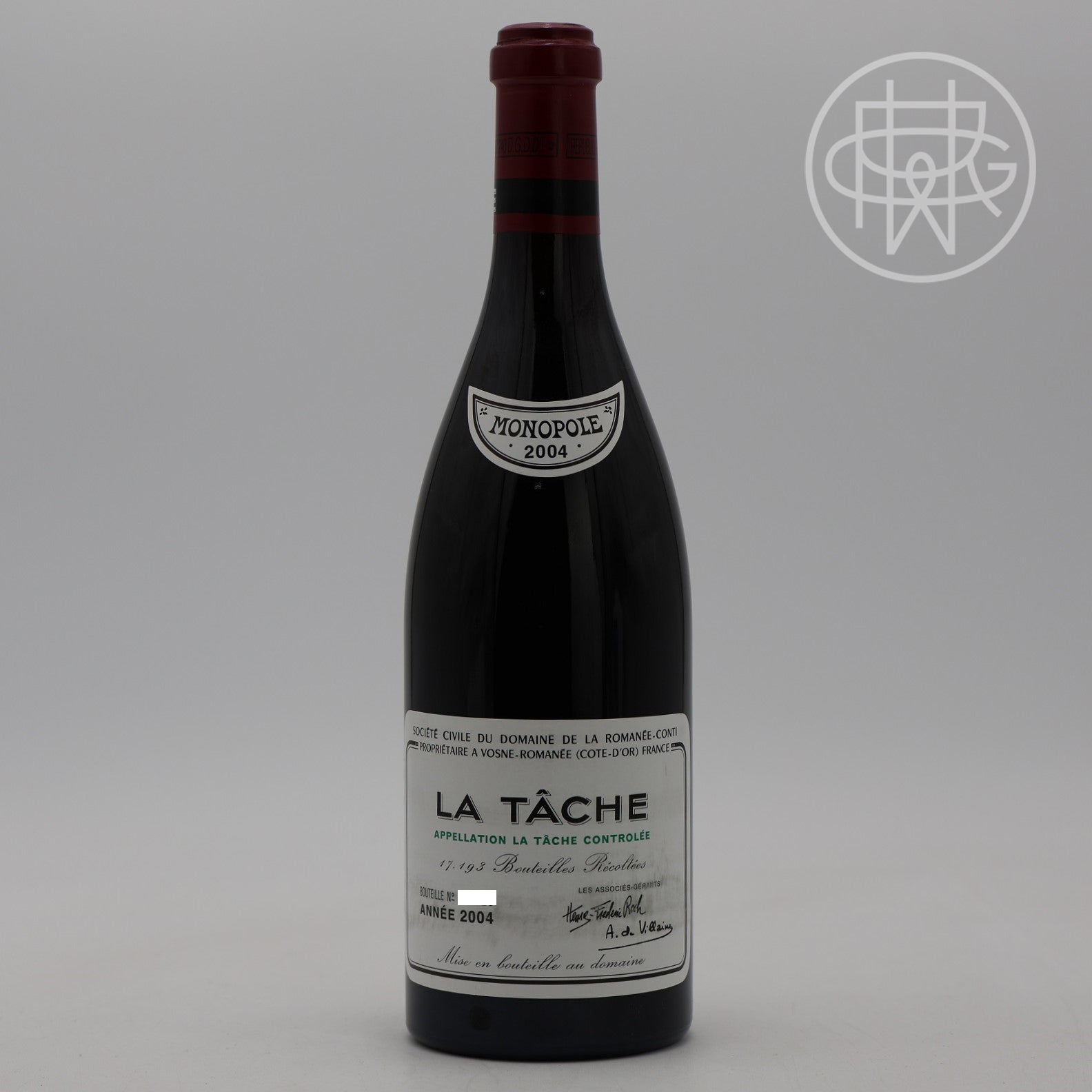 DRC La Tache 2004 750mL (Slightly Soiled Label) – GRW Wine Collection