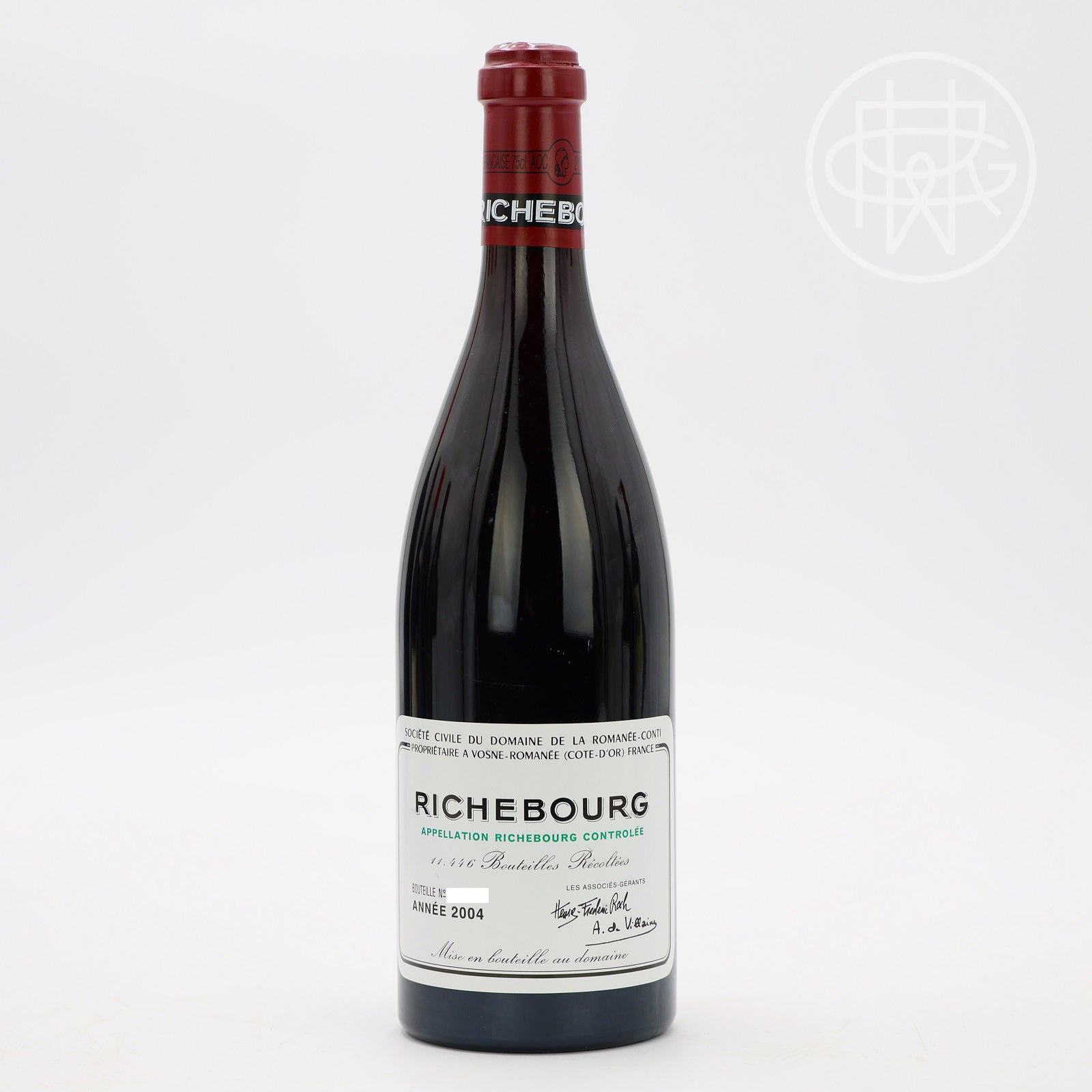 DRC Richebourg 2004 750mL – GRW Wine Collection