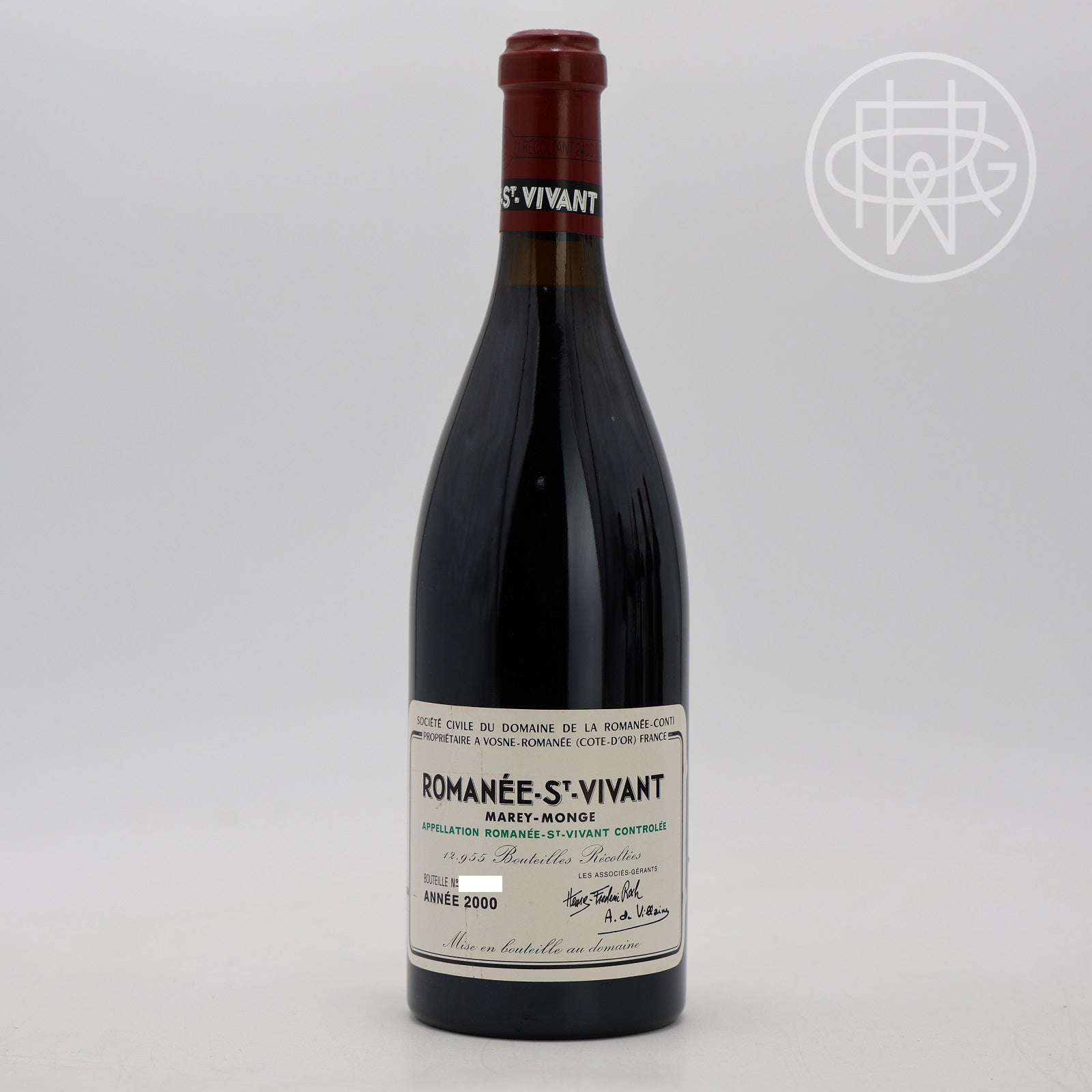 DRC St Vivant 2000 750mL (Slightly Nicked Label) – GRW Wine Collection
