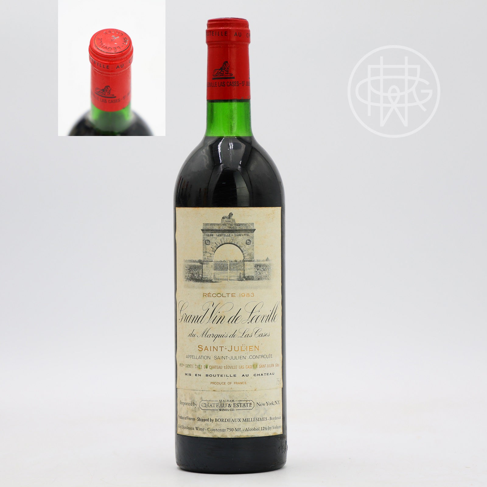 Leoville Las Cases 1983 750mL (Top Shoulder, Slightly Soiled Label ...