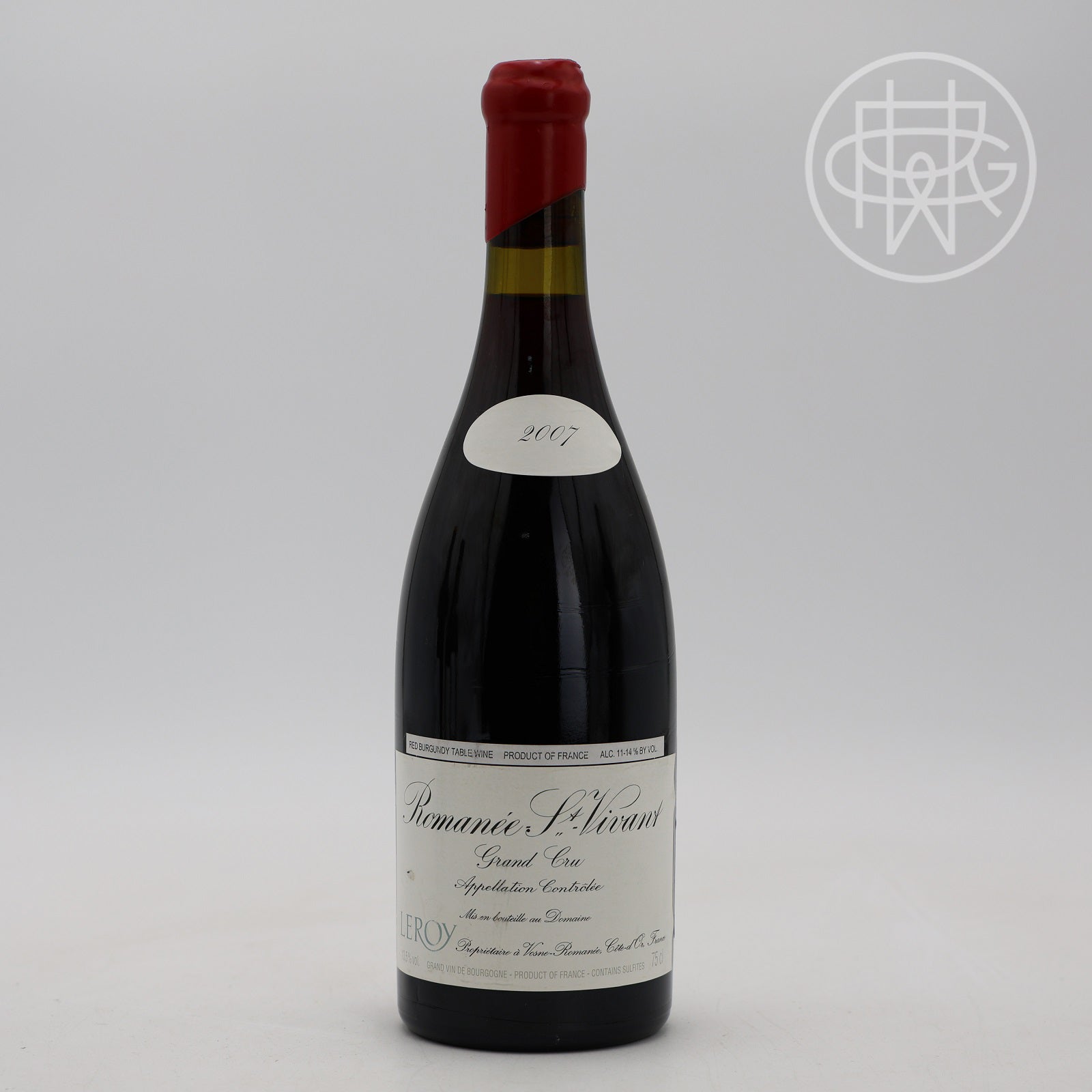 Leroy St. Vivant 2007 750mL (Nicked Label) – GRW Wine Collection