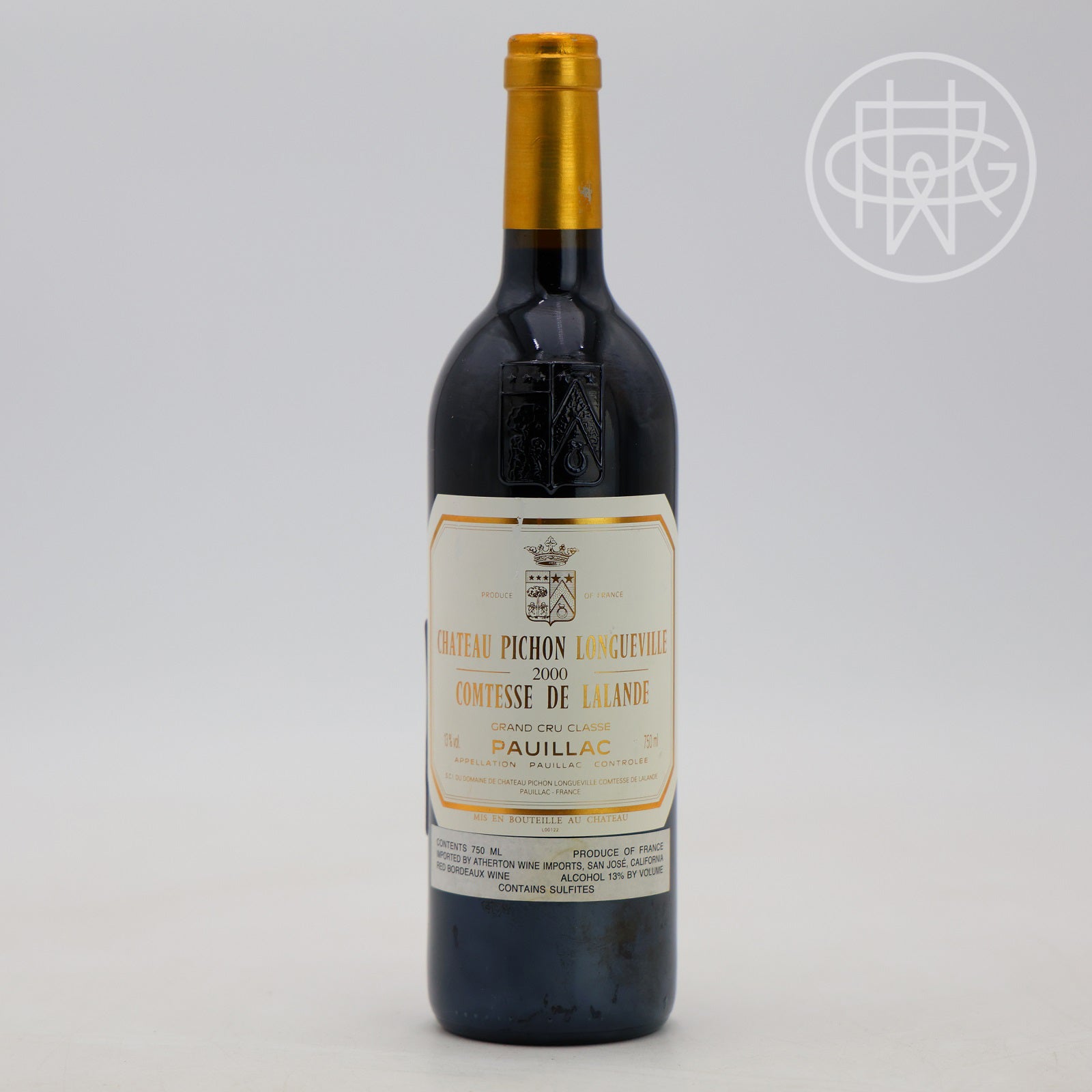 Pichon Lalande 2000 750mL (Slightly Scuffed Label) – GRW Wine Collection